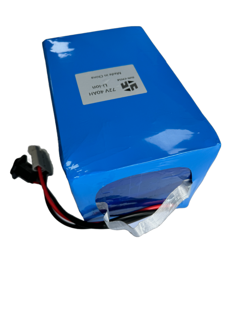 72V 40AH LITHIUM ION BATTERY (WITH 5A CHARGER) - Sun Cycle Ebike Battery
